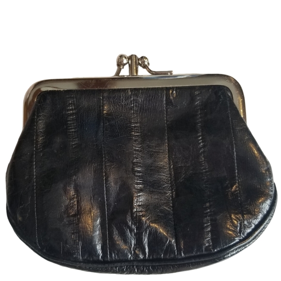 Lee Sands | Bags | Lee Sands Vintage Eelskin Double Kiss Lock Coin ...